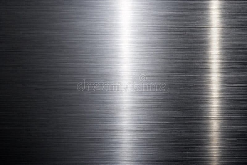 Dark Stainless Steel Brushed Metal Texture with Reflective Highlights ...