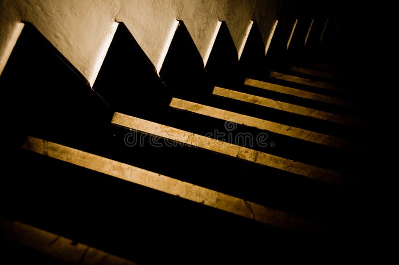 Dark Stairs 1 stock image. Image of formations, outside - 16073479