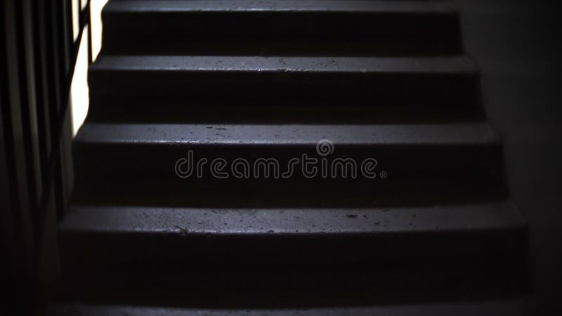 Dark Stairs in the Building Stock Footage - Video of architecture ...