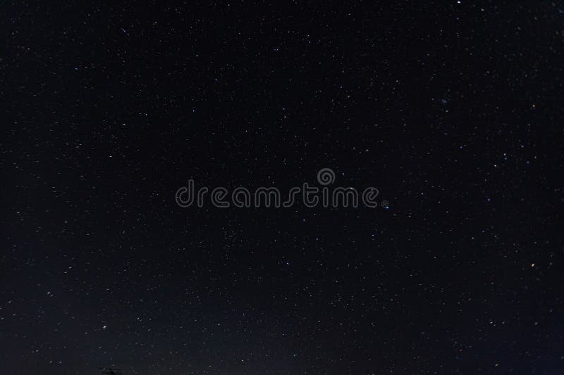 Dark Starry Sky in a Cold Frosty Country Stock Image - Image of ...