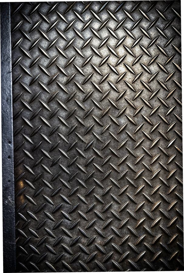 Dark Steel Background with Rhombic Metal Plate Texture Stock ...