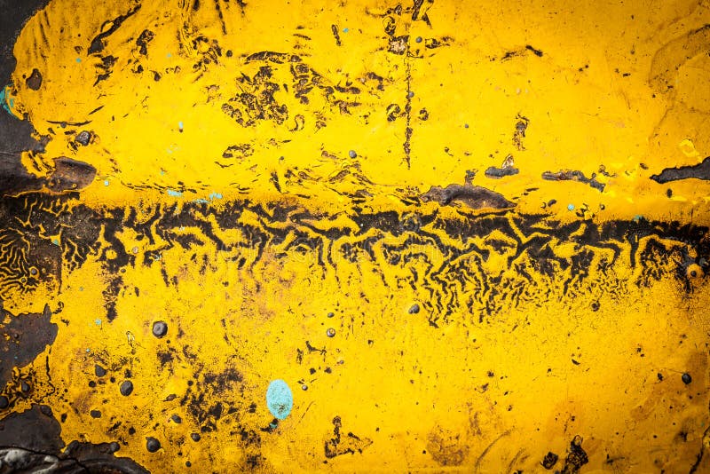 Dark Steel Floor Plate Paint with Yellow Pattern Stock Image - Image of ...