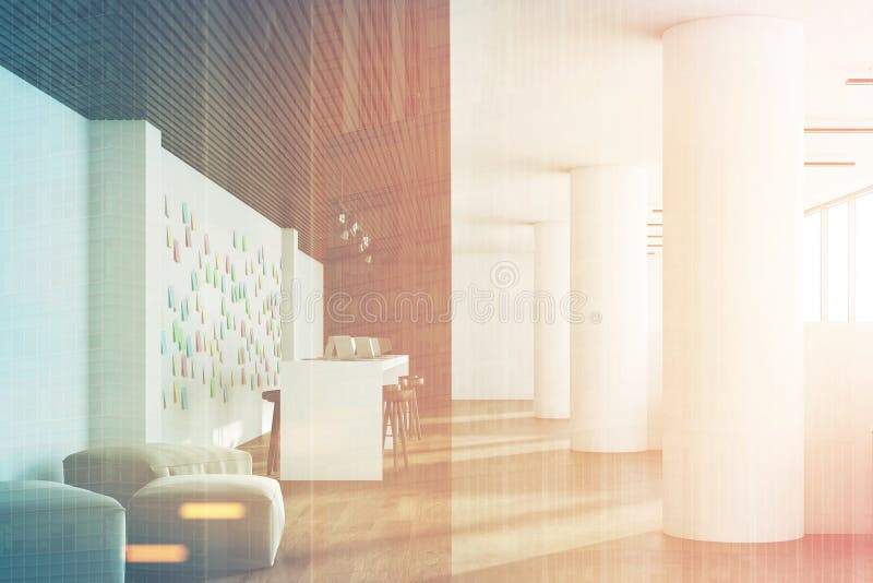 Dark Sticky Note Office, Front, Toned Stock Illustration - Illustration ...