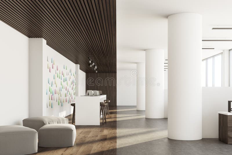 Dark Sticky Note Office, Front Stock Illustration - Illustration of ...