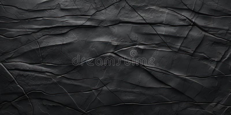Dark Stone Abstract Background. Black Cracked Texture Pattern. Slate ...