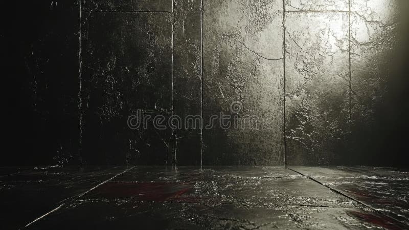 Dark Stone Room Interior, Grunge Texture Stock Image - Image of ...