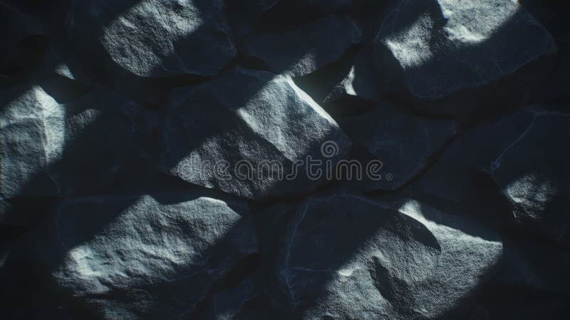 Dark Stone Surface with Dramatic Light and Shadow Pattern for ...