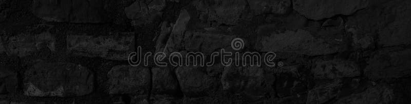 Dark Banner of Vintage Brick Wall Texture. Old Brick Wall Banner Close ...