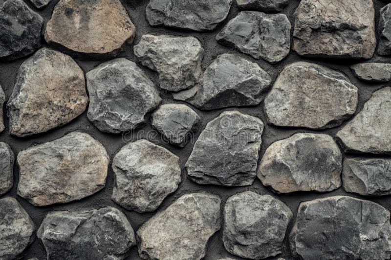 Dark Stone Wall Pattern with Uneven Texture. Artificial Intelligence ...