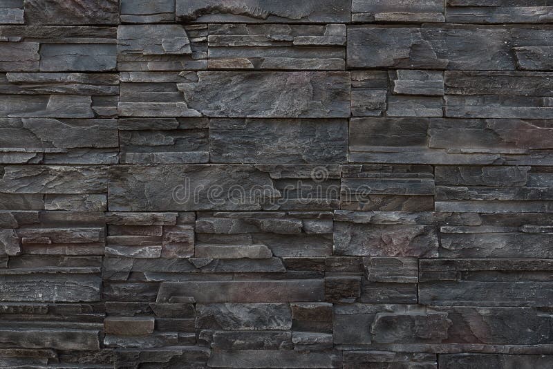 Dark Stone Wall Texture Background. Stock Photo - Image of decor ...