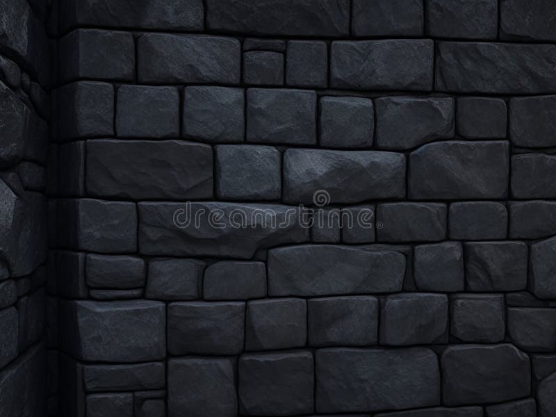 Dark Stone Wall Texture in Diablo-style Stock Illustration ...