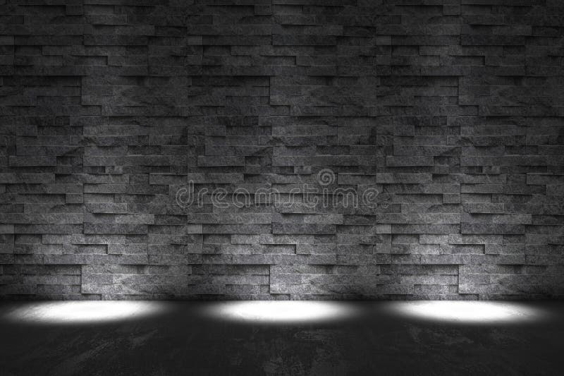 Dark Stone Wall Texture with Dramatic Lighting for Interior Design and ...