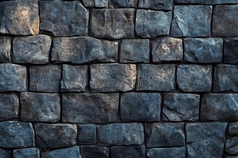 Dark Stone Wall Texture with Natural Patterns. AI Image Stock Image ...