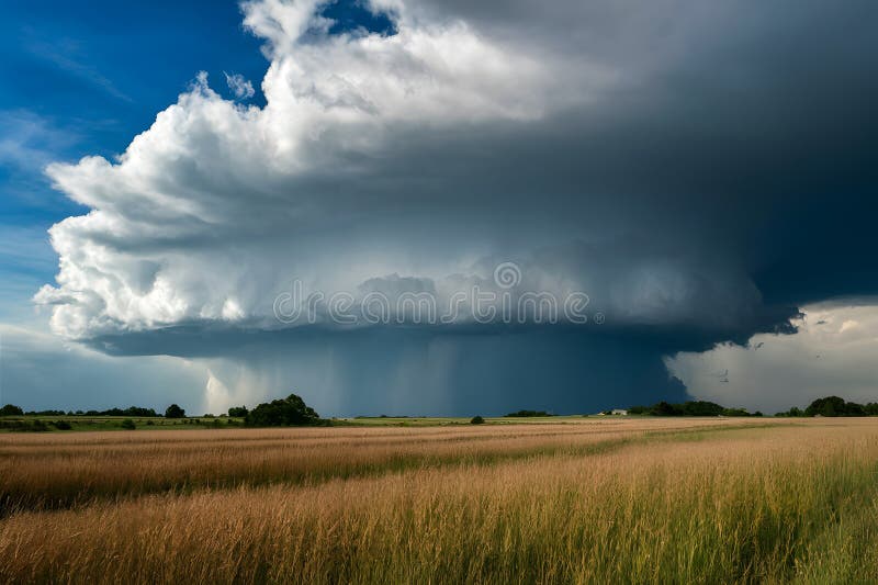 Dark Storm Cloud Formation, Dramatic Weather Phenomenon Stock ...