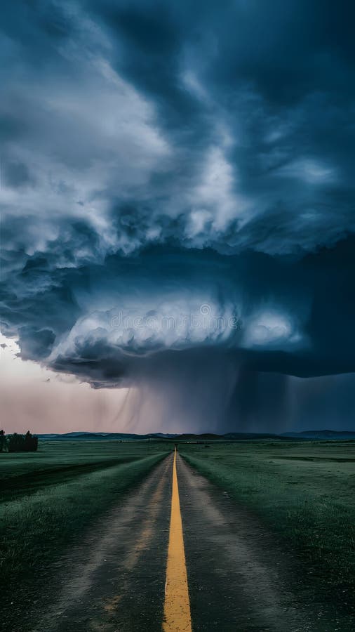 Dark Storm Cloud Formation, Dramatic Weather Phenomenon Stock ...