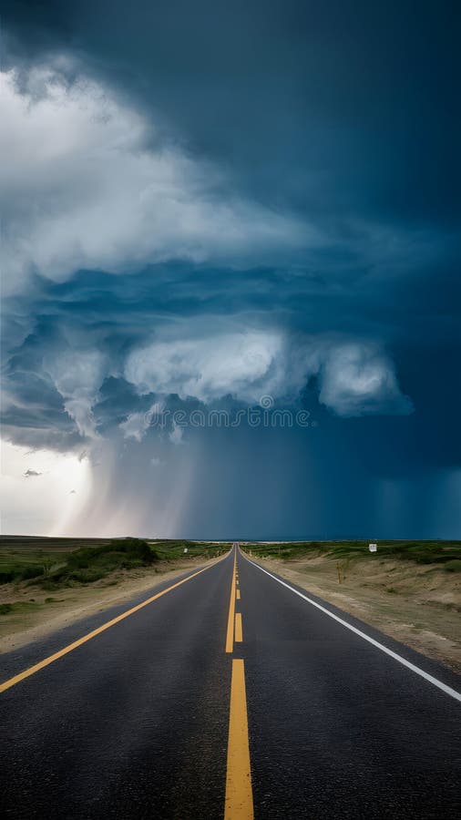 Dark Storm Cloud Formation, Dramatic Weather Phenomenon Stock ...