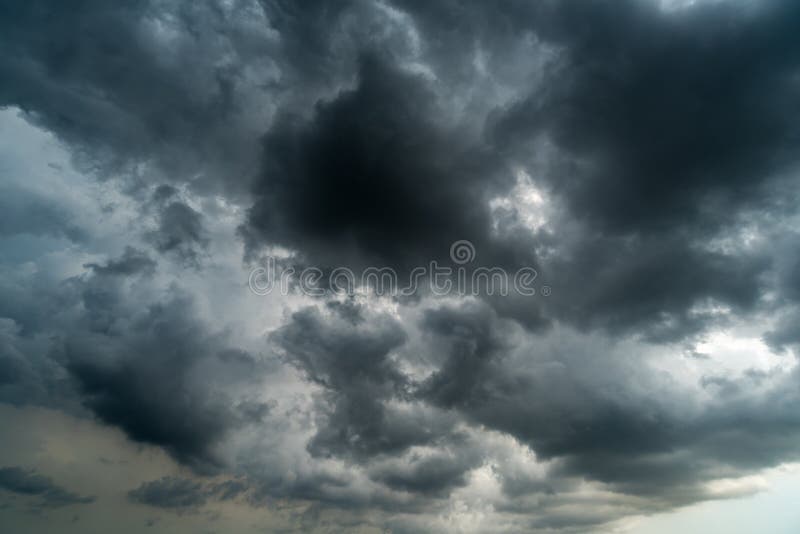 Dark Storm Clouds with Background,Dark Clouds before a Thunder-storm ...
