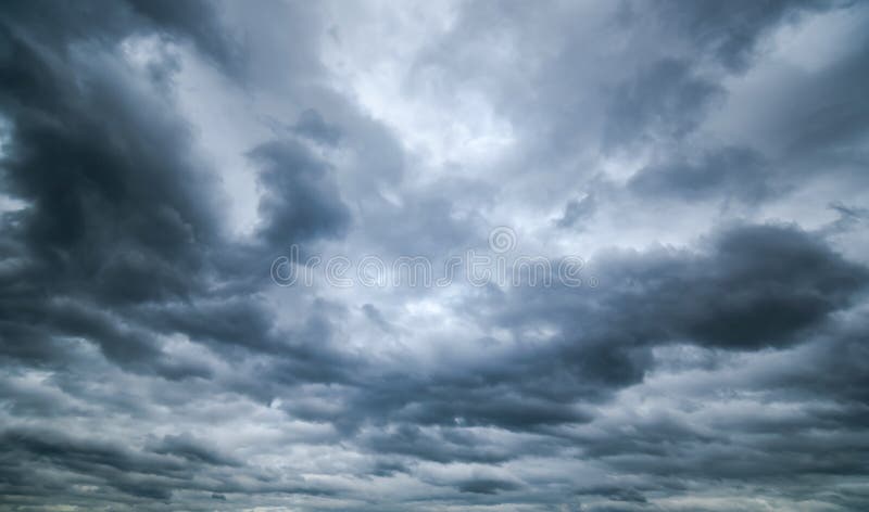 Dark Storm Clouds with Background,Dark Clouds before a Thunder-storm ...