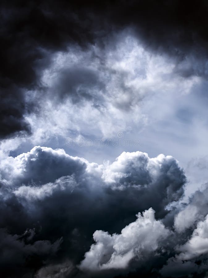 Dark Storm Clouds stock photo. Image of rainstorm, gale - 228662682