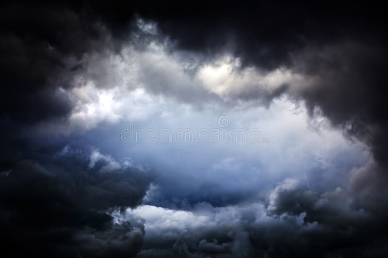 Dark Storm Clouds stock image. Image of overcast, black - 233336519