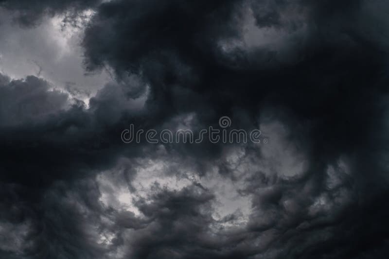 Dark Storm Clouds Gathering in Sky Creating Dramatic Scene Stock Image - Image of abstract ...