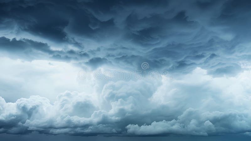 Dark Storm Clouds Gathering in Sky Forming Dramatic Cloudscape Stock ...