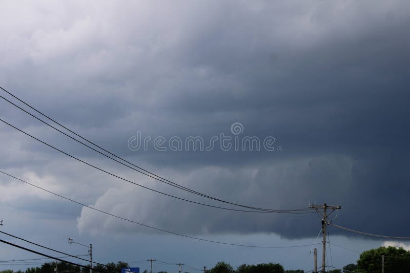 Dark Stormy Clouds in the Sky. Stock Image - Image of rain, storm ...