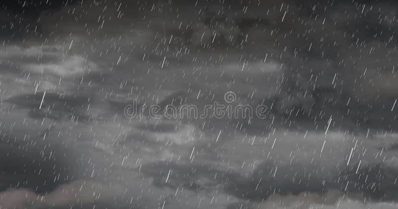 Dark Stormy Sky with Rain and Clouds 4k Stock Footage - Video of light ...