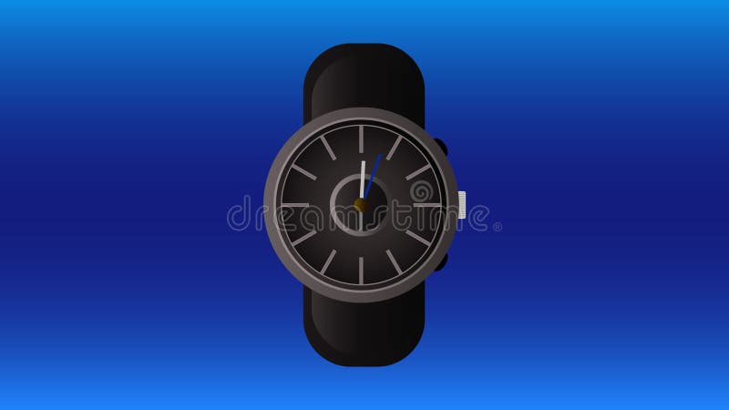 Alarm Clock Timer Black White Outline Ringing at 7 O`clock Animation ...