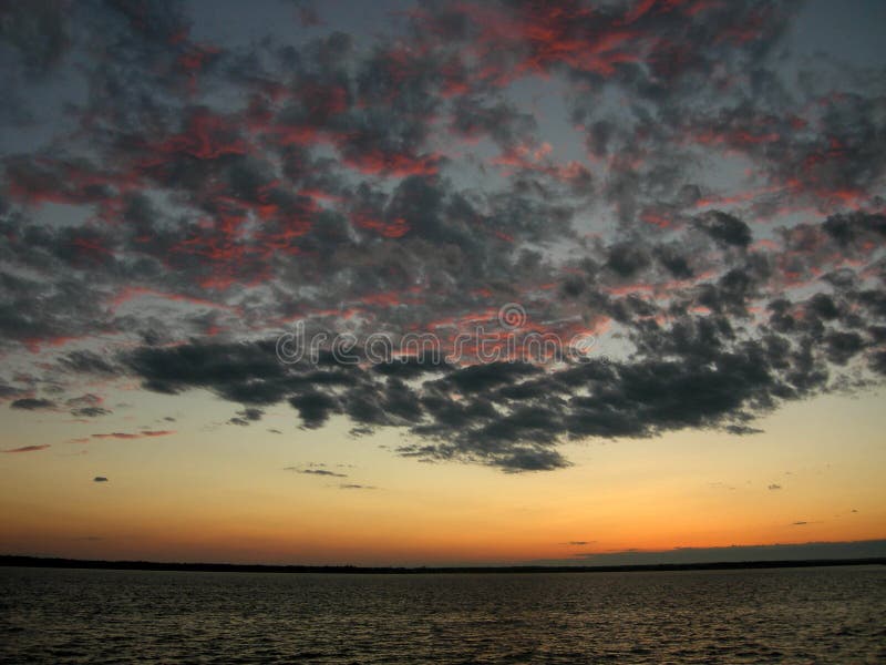 Dark Sunset stock photo. Image of skies, beach, cloud - 5676058