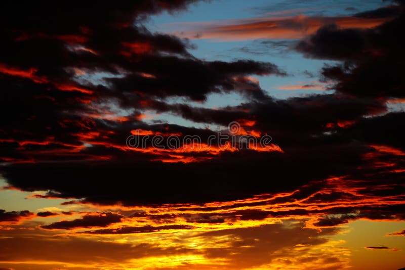 Dark sunset sky stock photo. Image of meteorology, dramatic - 79153934