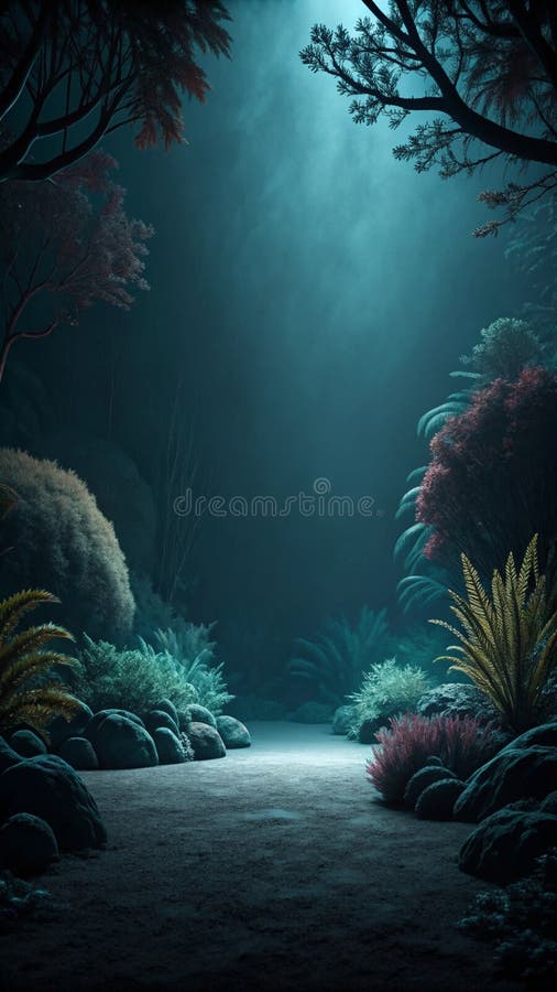 Dark Surreal Aesthetic Background for Unique and Creative Designs Stock ...