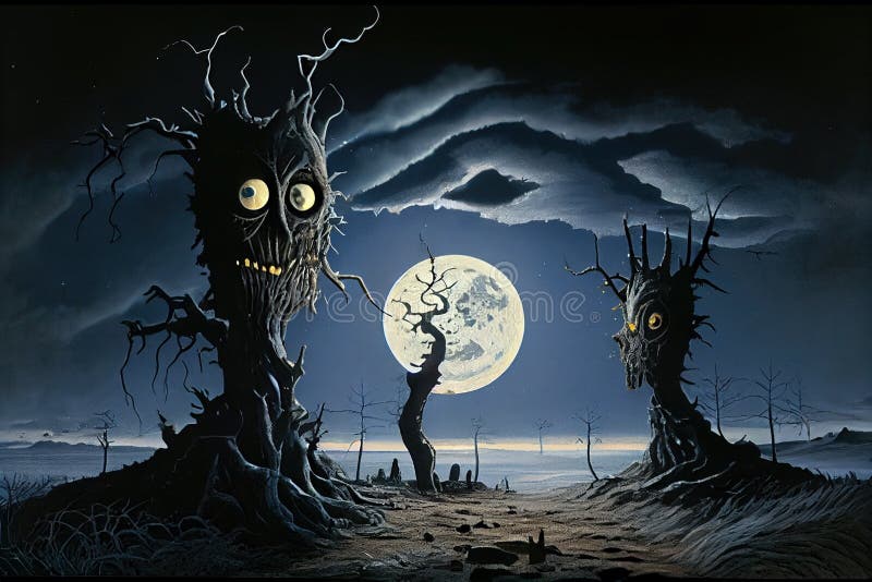 The Dark Surrealist Landscape: a Twisted World of Creatures and Shadows ...