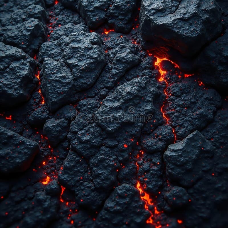 Dark, Swirling Lava Rock Deep Black Volcanic Texture, Dramatic, Weight ...
