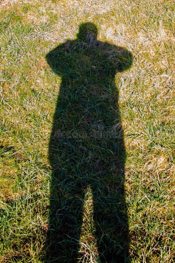 Tall Shadow Selfie on a Ground Background Stock Photo - Image of dusk ...