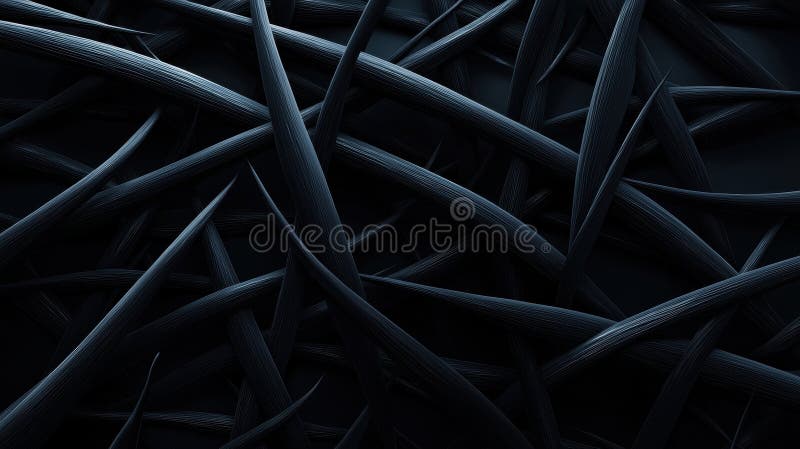 Dark, Tangled Web of Thin, Dark Strands. Stock Photo - Image of ...