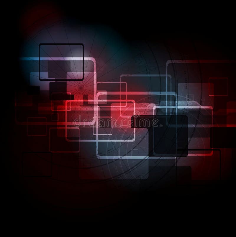 Dark tech background stock vector. Illustration of futuristic - 39774063