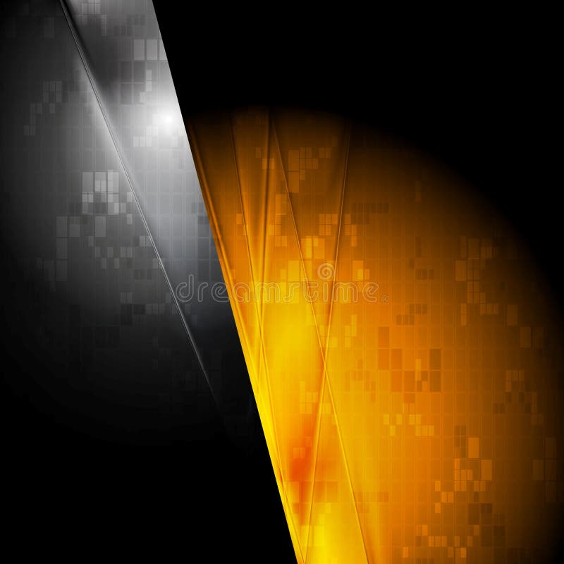 Dark Tech Contrast Geometric Background Stock Vector - Illustration of ...