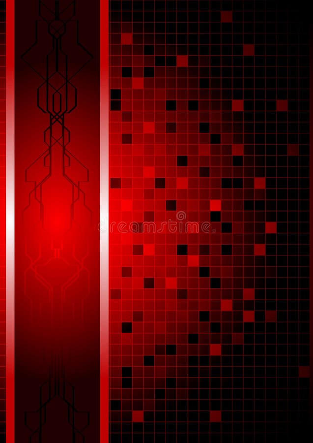 Dark Red Technical Abstract Background Stock Vector - Illustration of ...