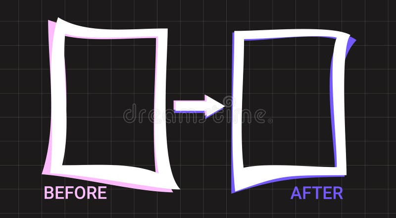 Before and after Dark Template. Comparison Background for Graphic ...