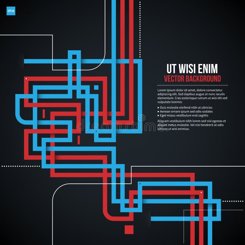 Text Background with Abstract Geometric Element and Glowing Lights ...