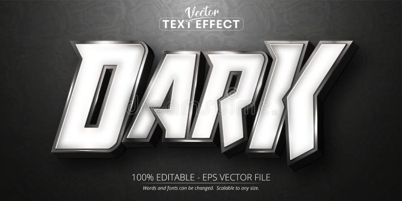 Editable Silver Text Effect Stock Illustrations – 1,006 Editable Silver ...