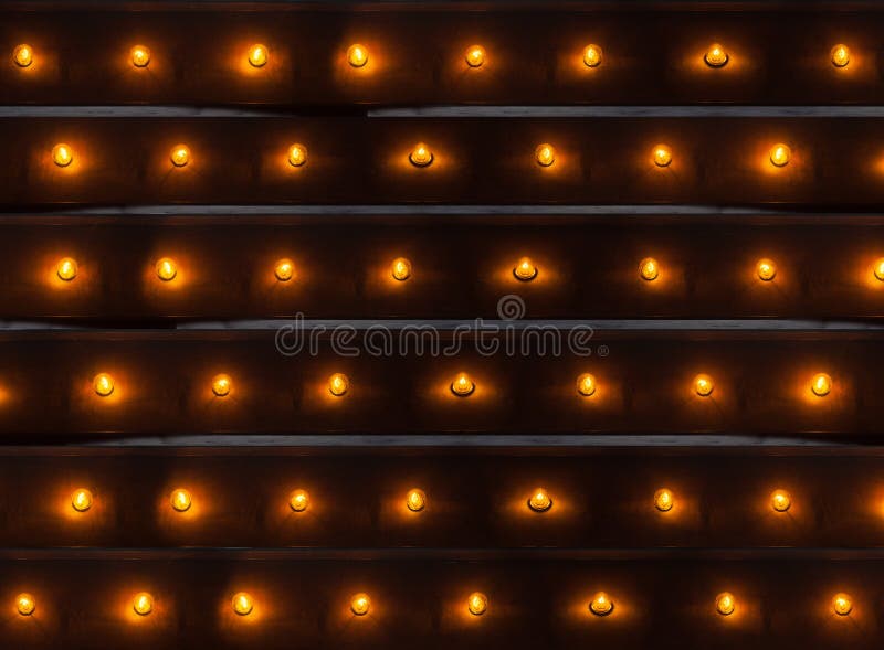 Dark Texture of Yellow Light Bulbs Included Stock Image - Image of ...