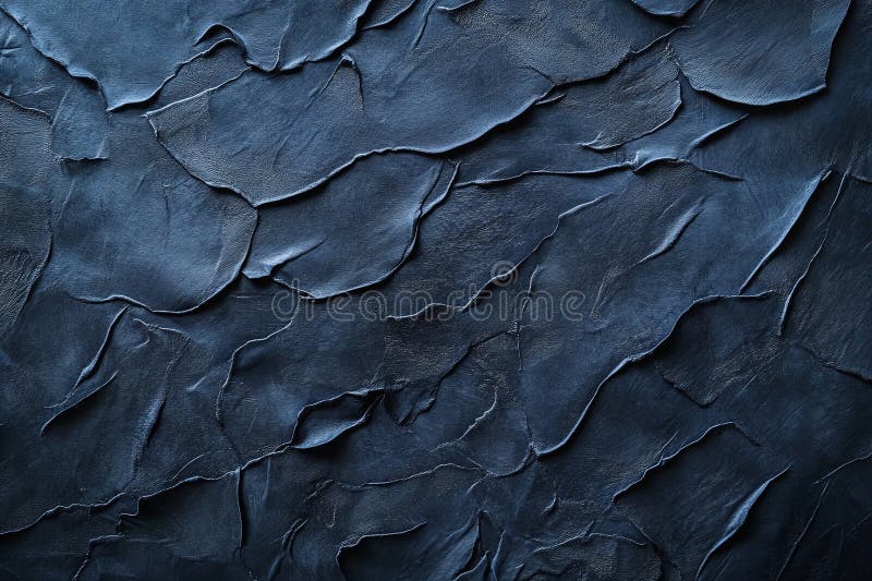 Dark Textured Abstract Cracked Blue Surface with Rough Layers for ...