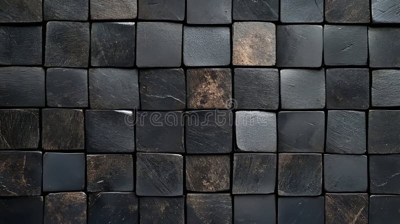 Dark and Textured a Background of Deep Gray Slate Wall Tiles in a ...