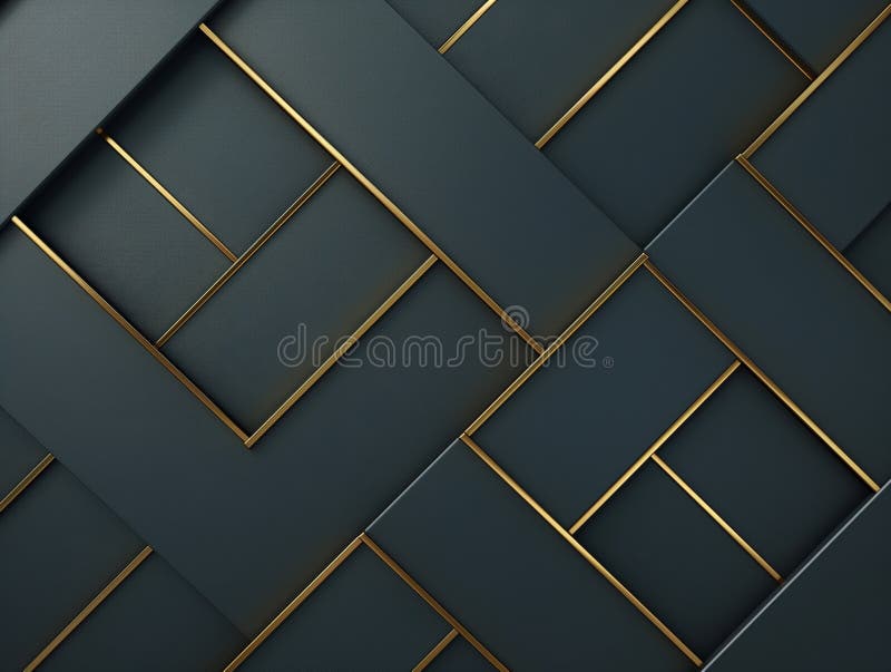Geometric Elegance with Gold Accents Stock Photo - Image of ...