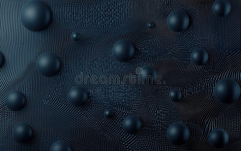 Dark Textured Background with Spherical Shapes Creating a Modern ...