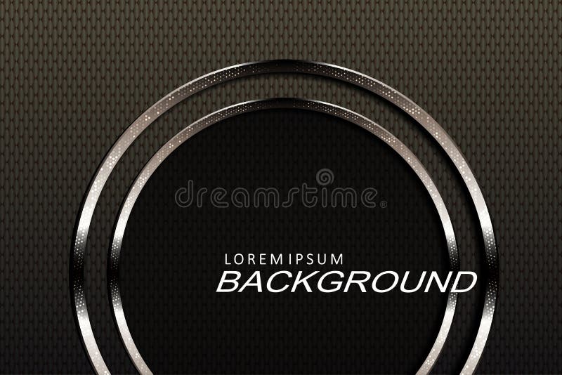 Dark Textured Composition with Gradient, Round Frame with Glittering ...