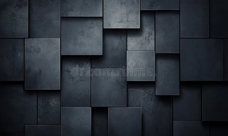 Dark Textured Squares Background for Abstract, Architectural, or ...