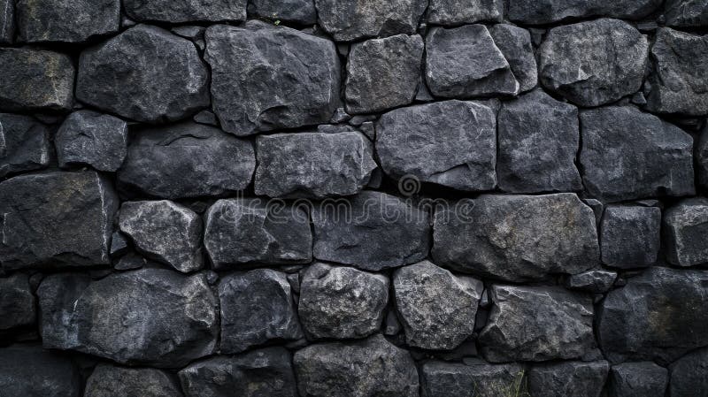 Dark and Textured Stone Wall Showcasing the Natural Beauty of Rugged ...